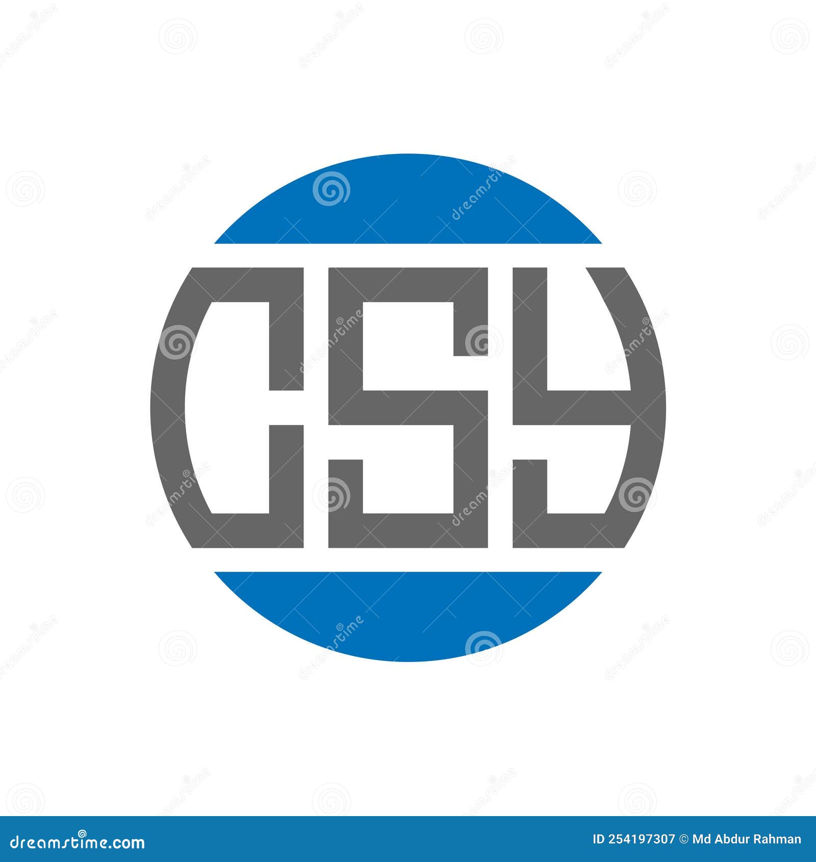 CSY Letter Logo Design on White Background. CSY Creative Initials ...