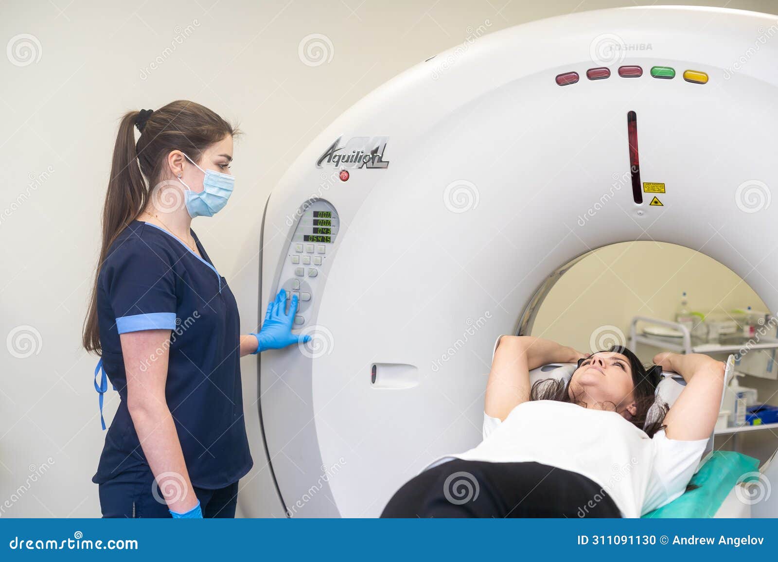 CT (Computed Tomography) Scanner in Hospital Laboratory Stock Photo ...