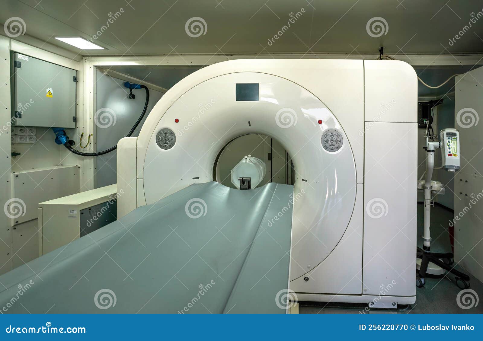 CT or Computed Tomography Scanner Inside Army Mobile Field Container ...