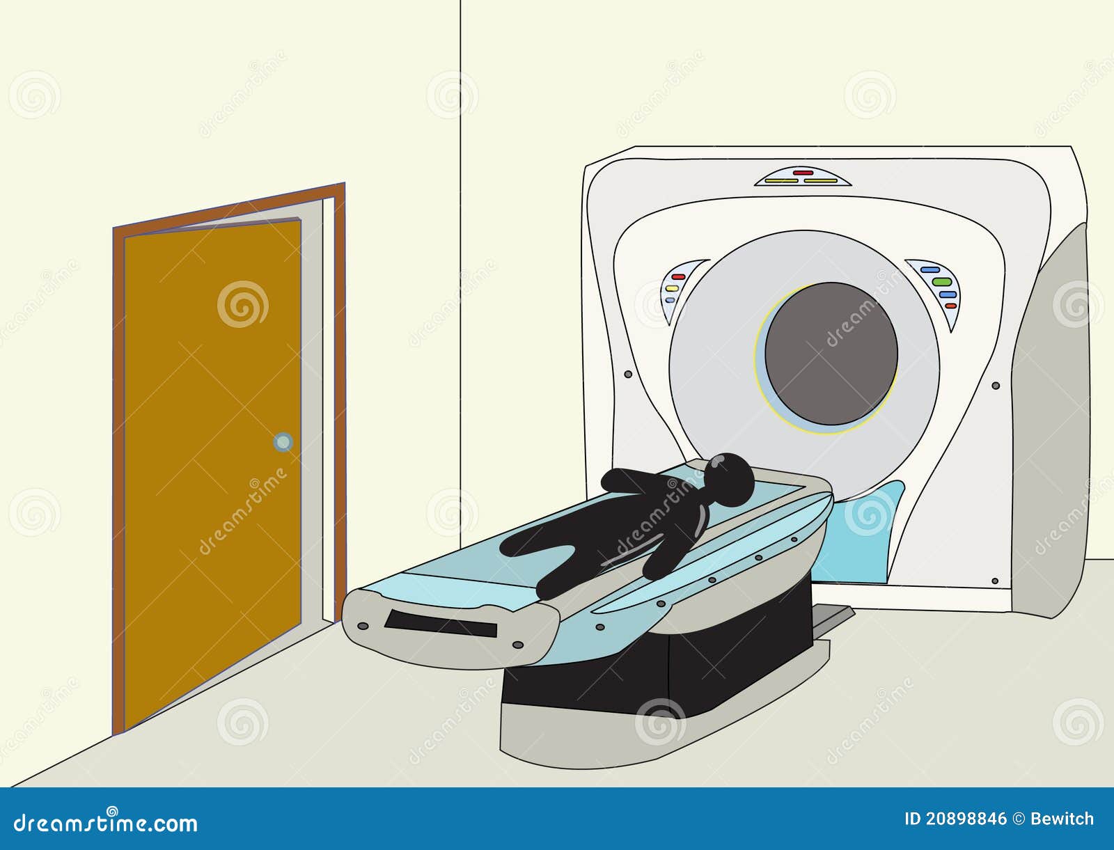 CT Scan stock vector. Illustration of treat, computer - 20898846