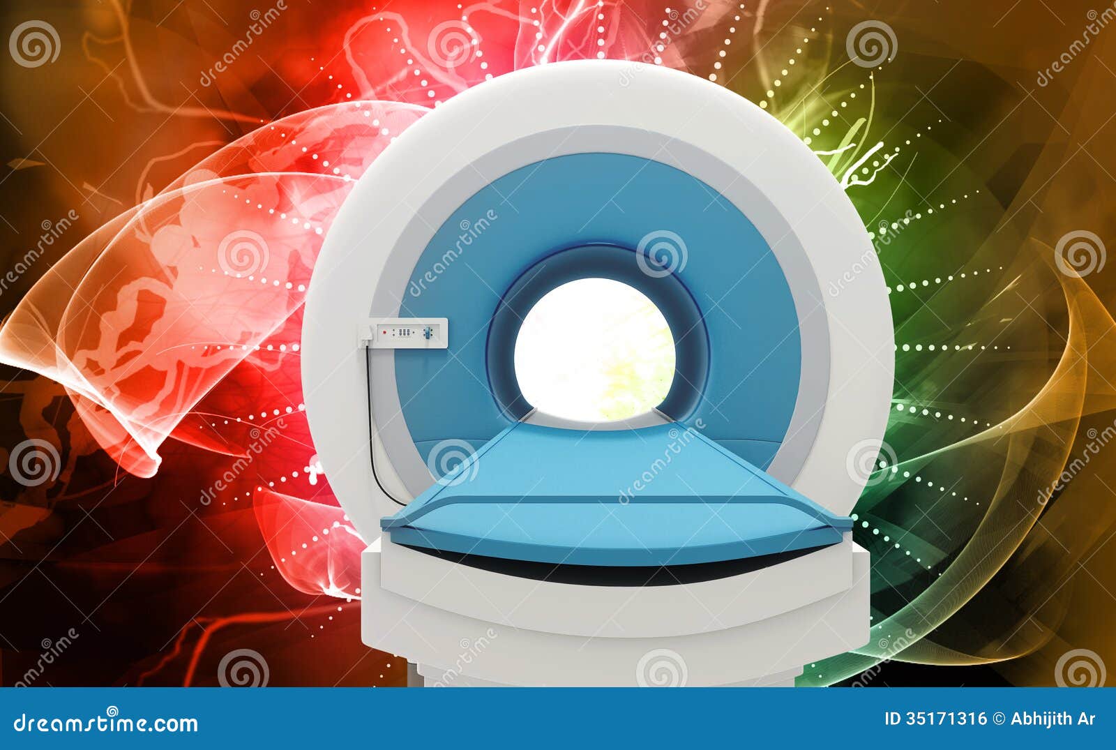 MRI Scan Machine Royalty-Free Stock Image | CartoonDealer.com #178028782