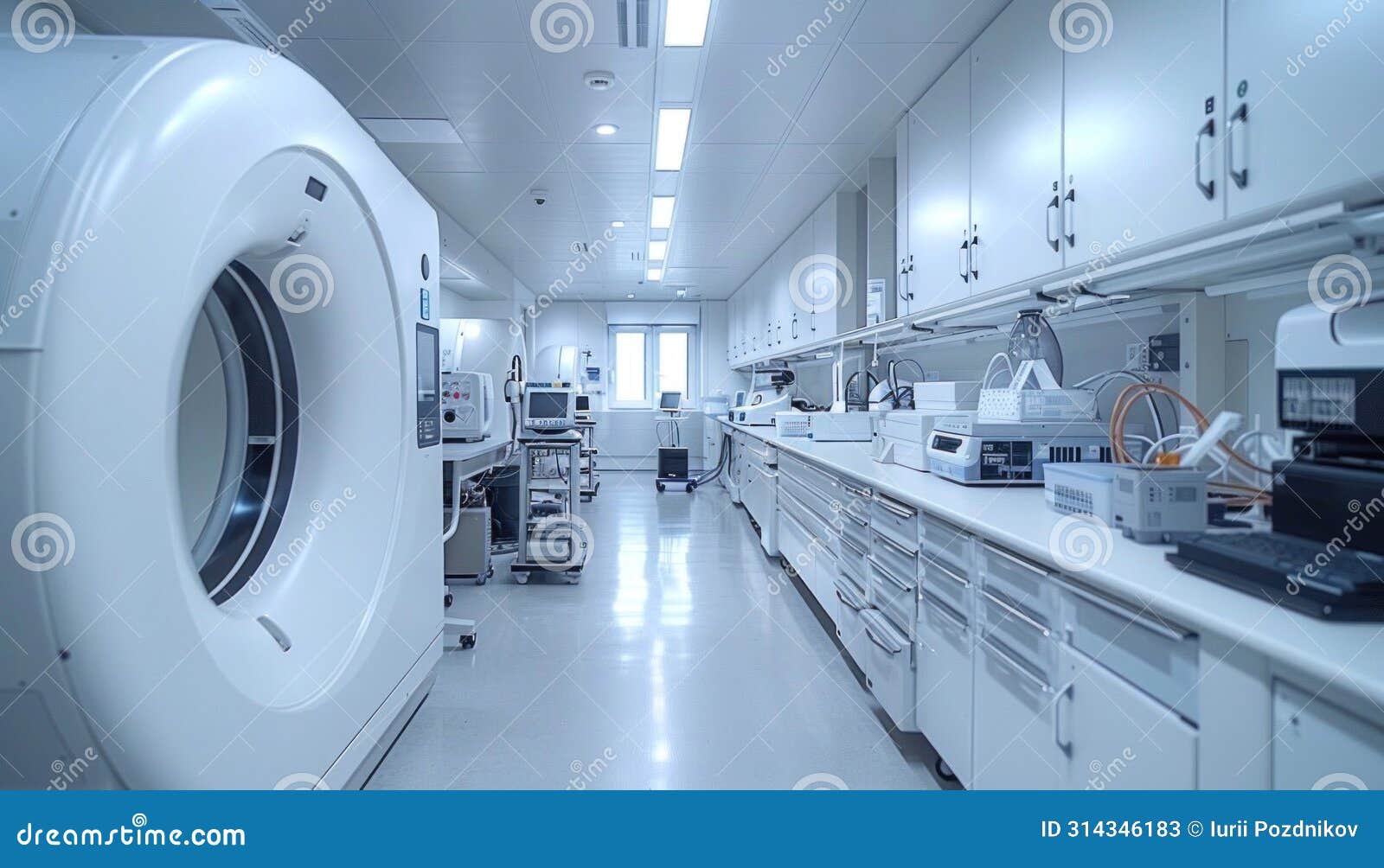 A CT Scan Machine is Located in the Center of the Room Stock Image ...