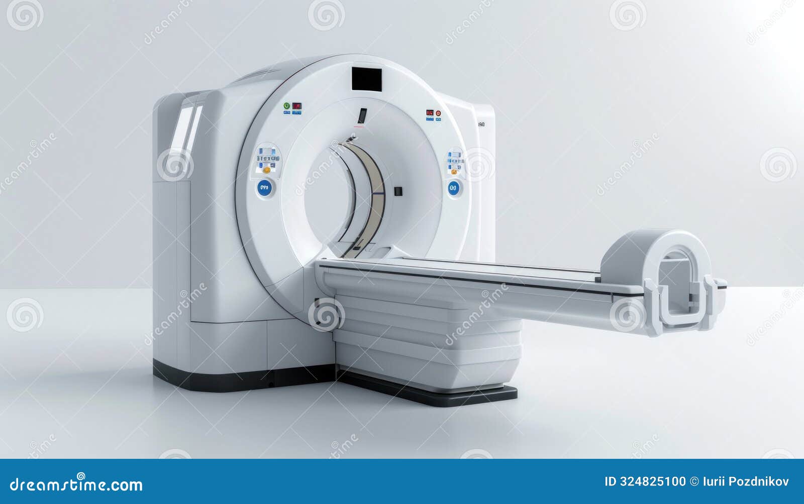 A CT Scan Machine is Placed on a Table in a Room Surrounded by a Camera ...