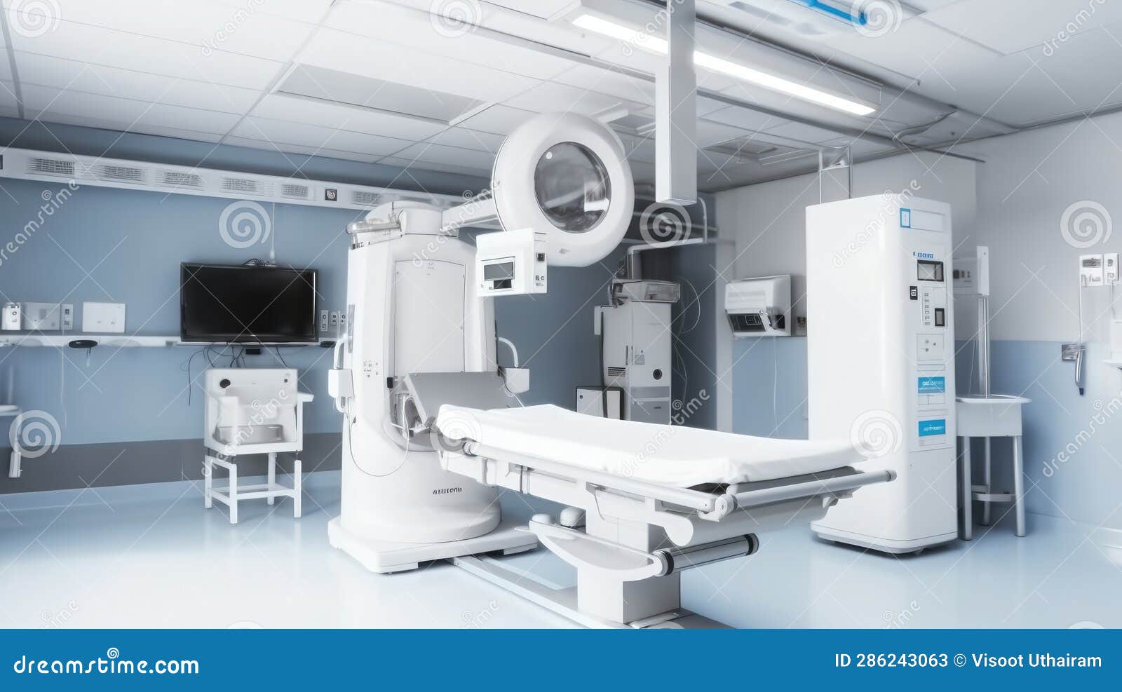 Tomography Mri Scanning Procedure Landing Page Template Set. Doctors ...