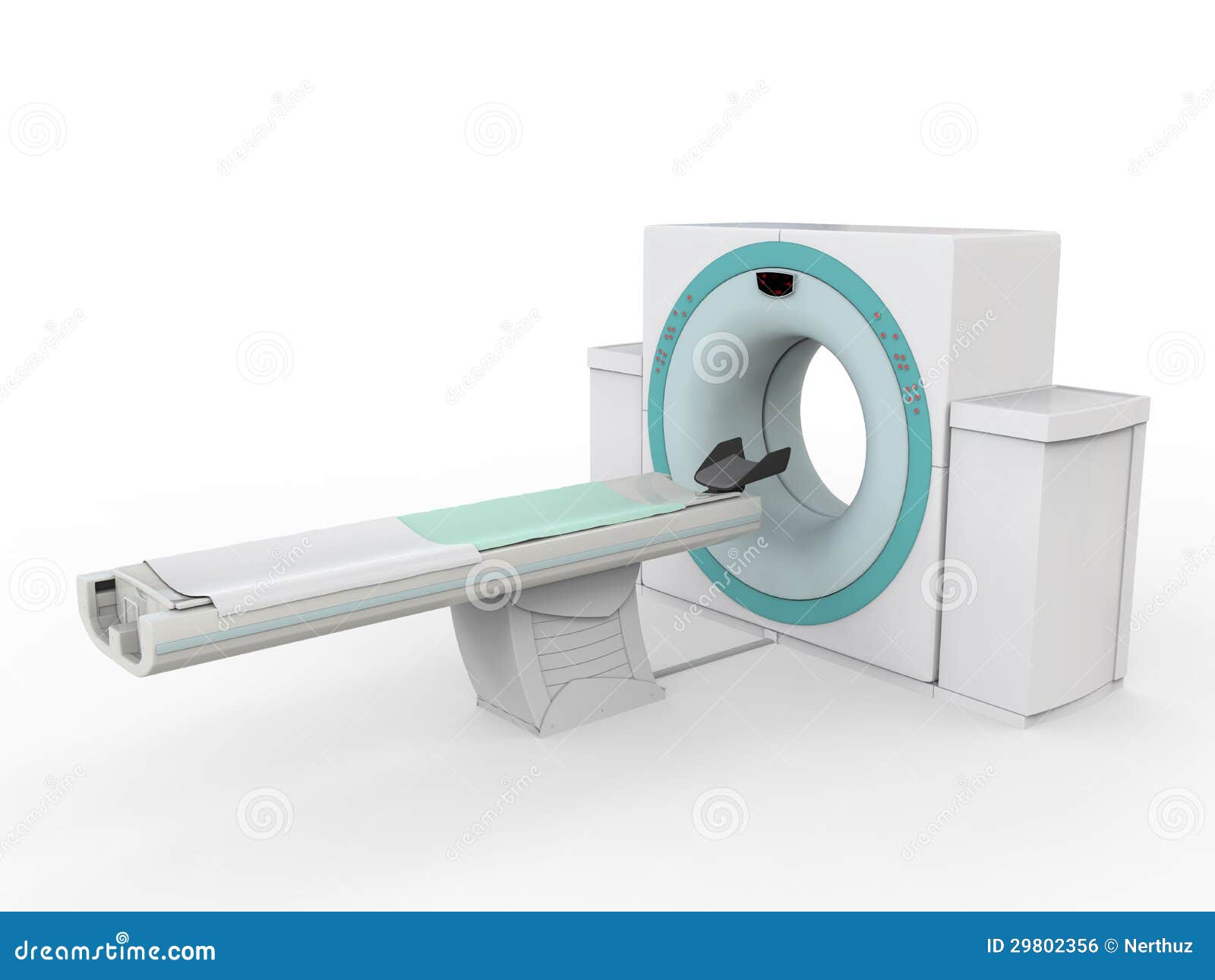 CT Scanner Tomography Isolated on White Background Stock Photo - Image ...