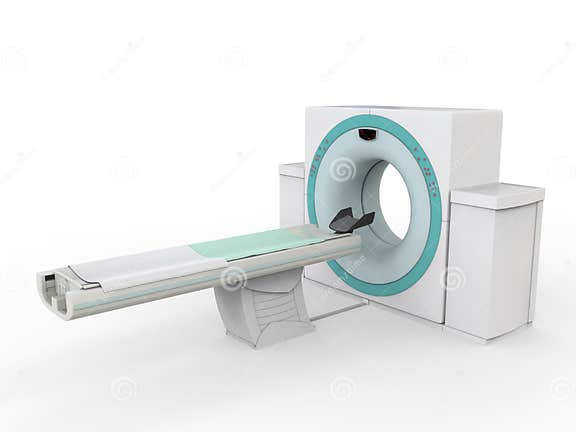 CT Scanner Tomography Isolated on White Background Stock Photo - Image ...
