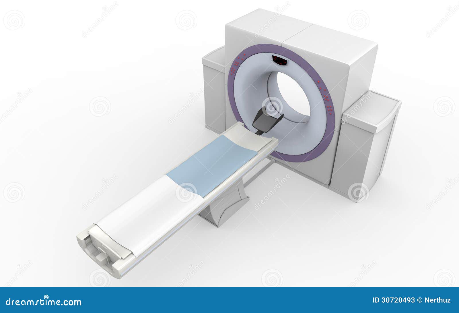 CT Scanner Tomography Isolated on White Background Stock Image - Image ...