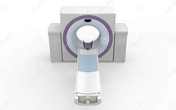 CT Scanner Tomography Isolated on White Background Stock Image - Image ...