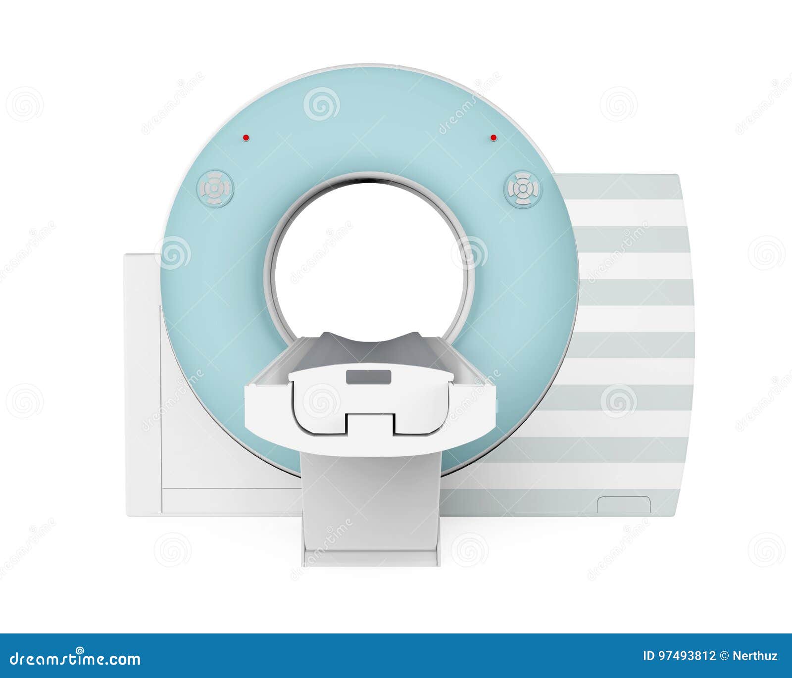 CT Scanner Tomography On White Background. Isolated 3d Illustration ...