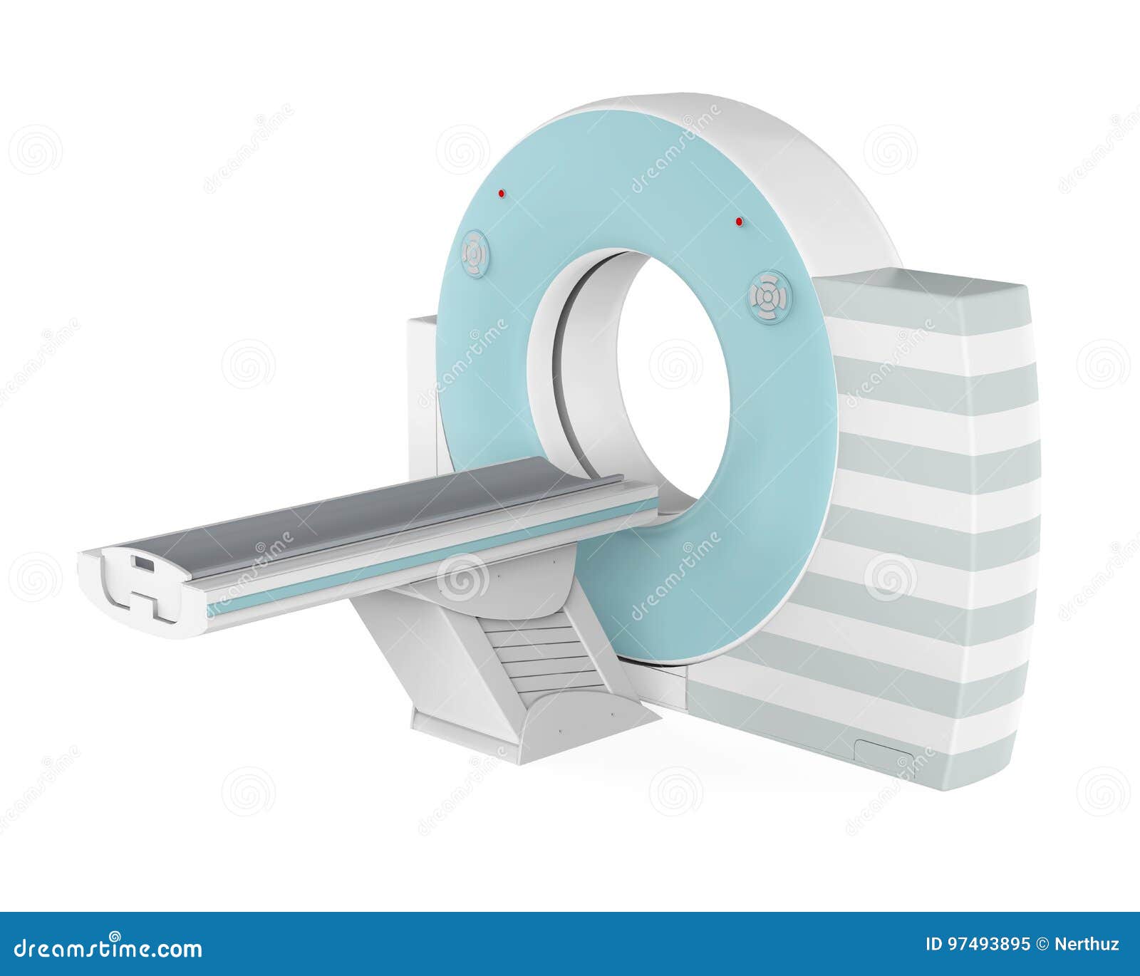 CT Scanner Tomography On White Background. Isolated 3d Illustration ...