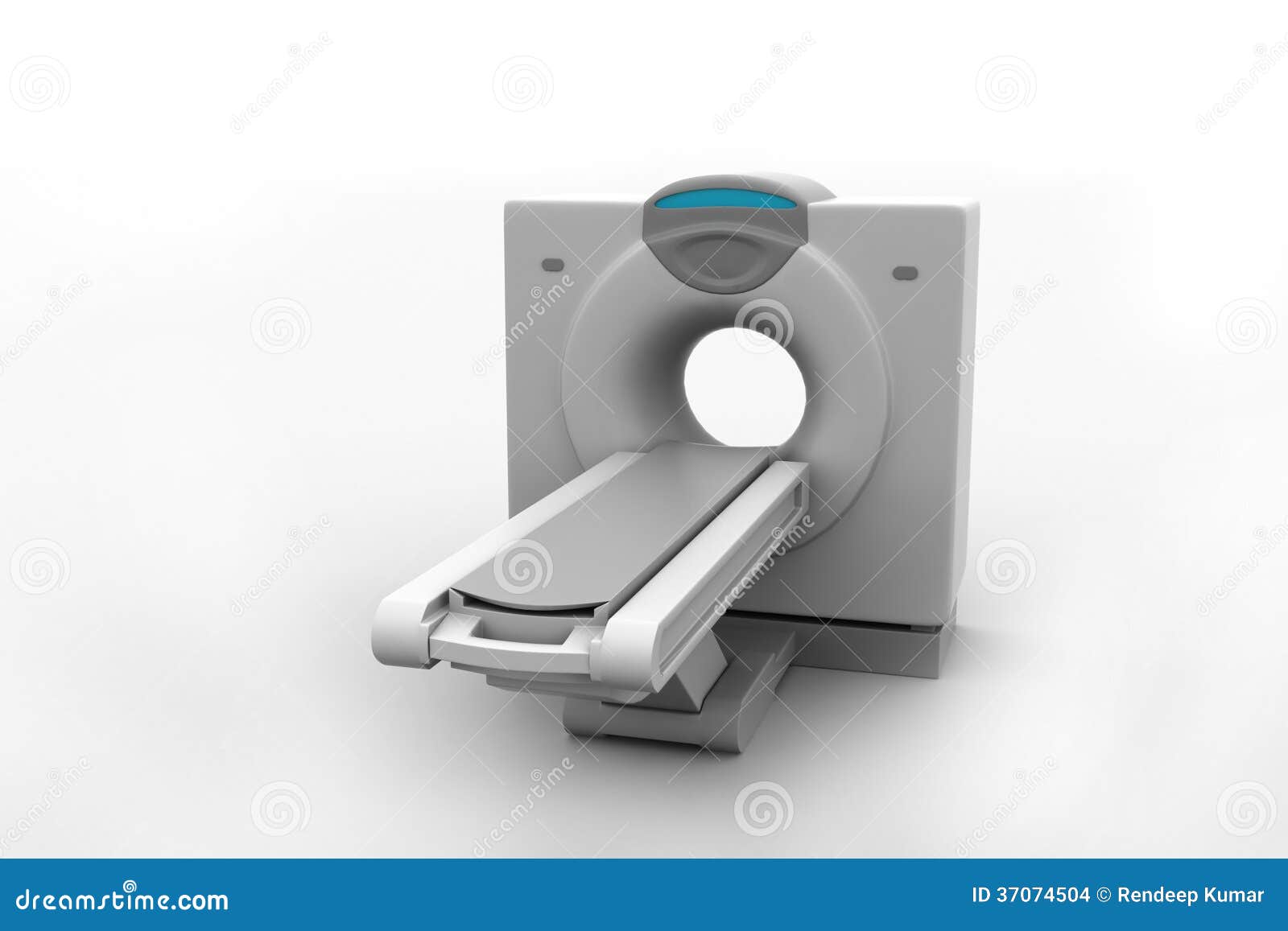 CT Scanner Tomography On White Background. Isolated 3d Illustration ...