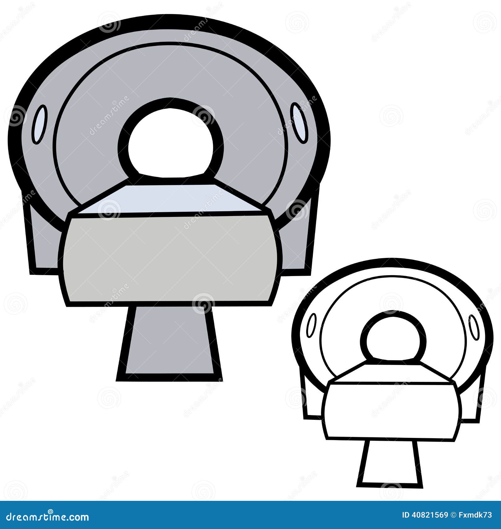 CT Scanner stock vector. Illustration of professional - 40821569