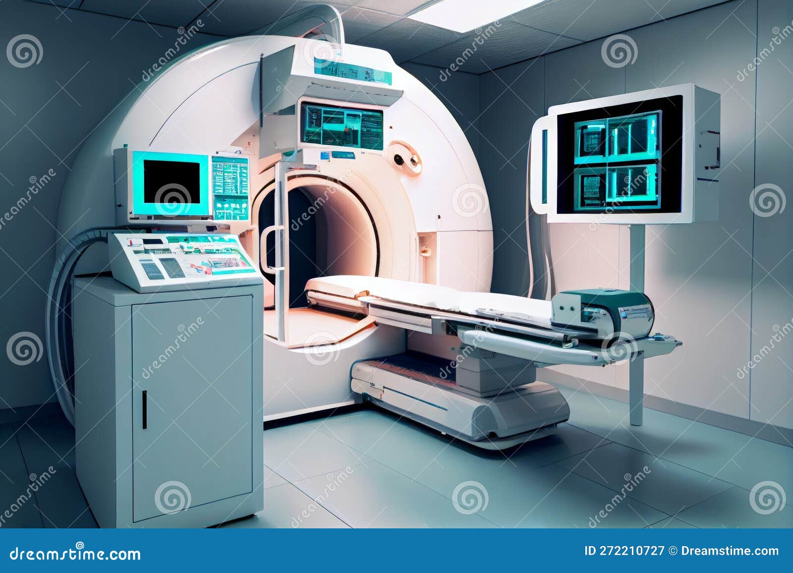 CT Scanner Room, Modern X-ray Machine And Computerized Axial Tomography ...