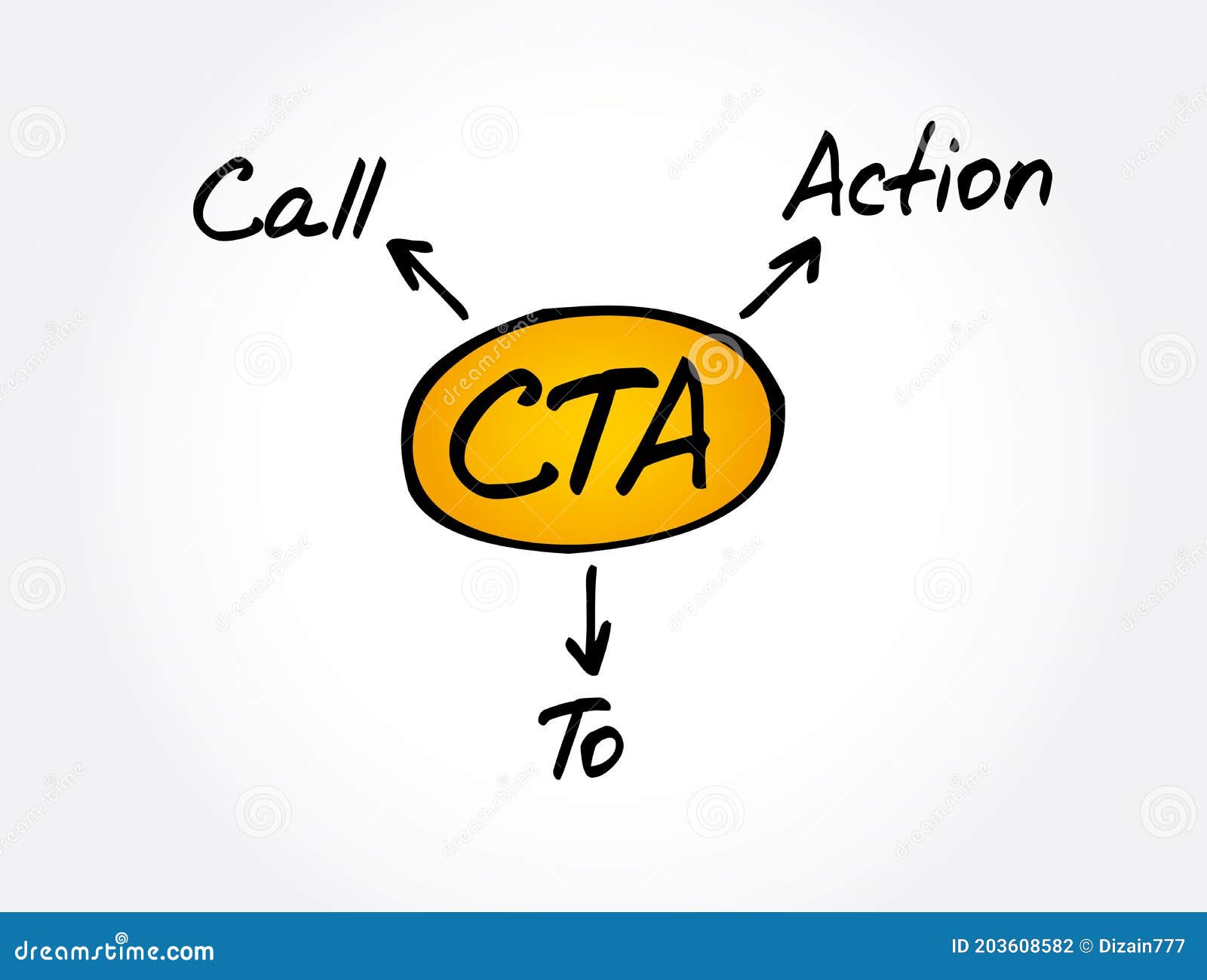 CTA - Call To Action Acronym, Business Concept Background Stock ...