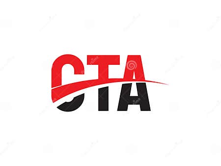 CTA Letter Initial Logo Design Vector Illustration Stock Vector ...