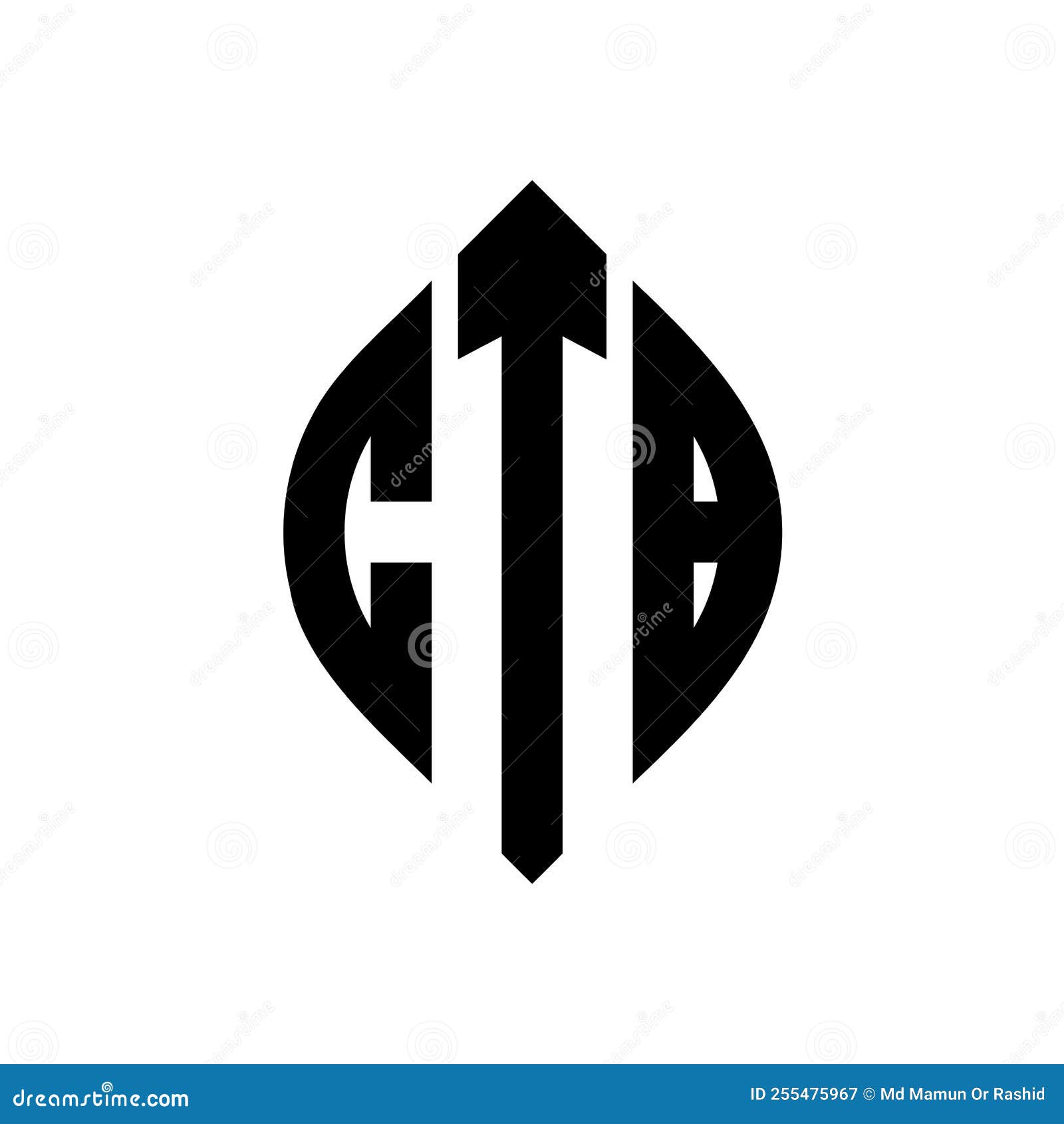 CTB Circle Letter Logo Design with Circle and Ellipse Shape. CTB ...