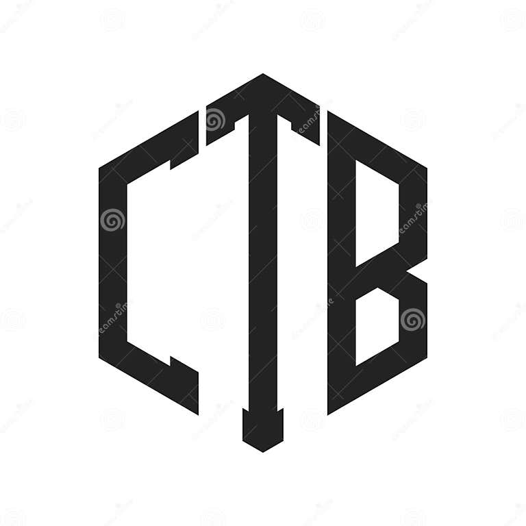 CTB Logo Design. Initial Letter CTB Monogram Logo Using Hexagon Shape ...