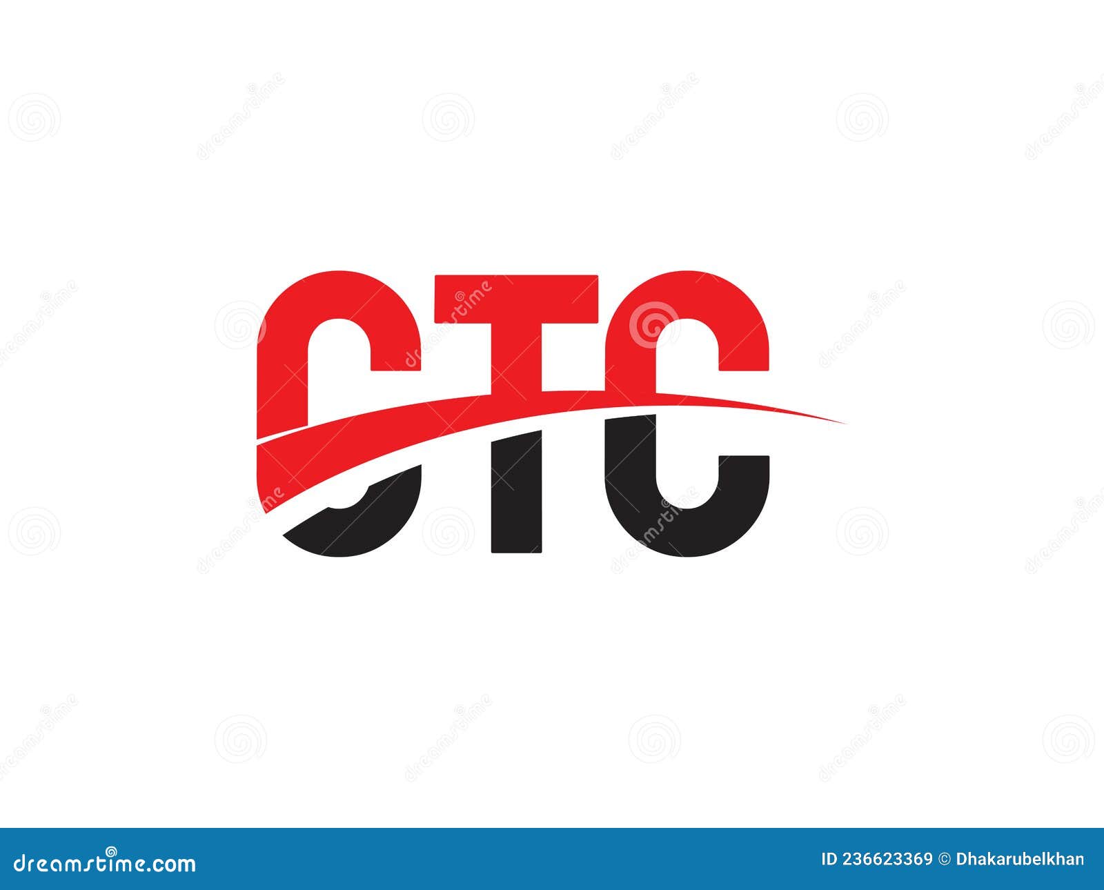 CTC Letter Initial Logo Design Vector Illustration Stock Vector ...