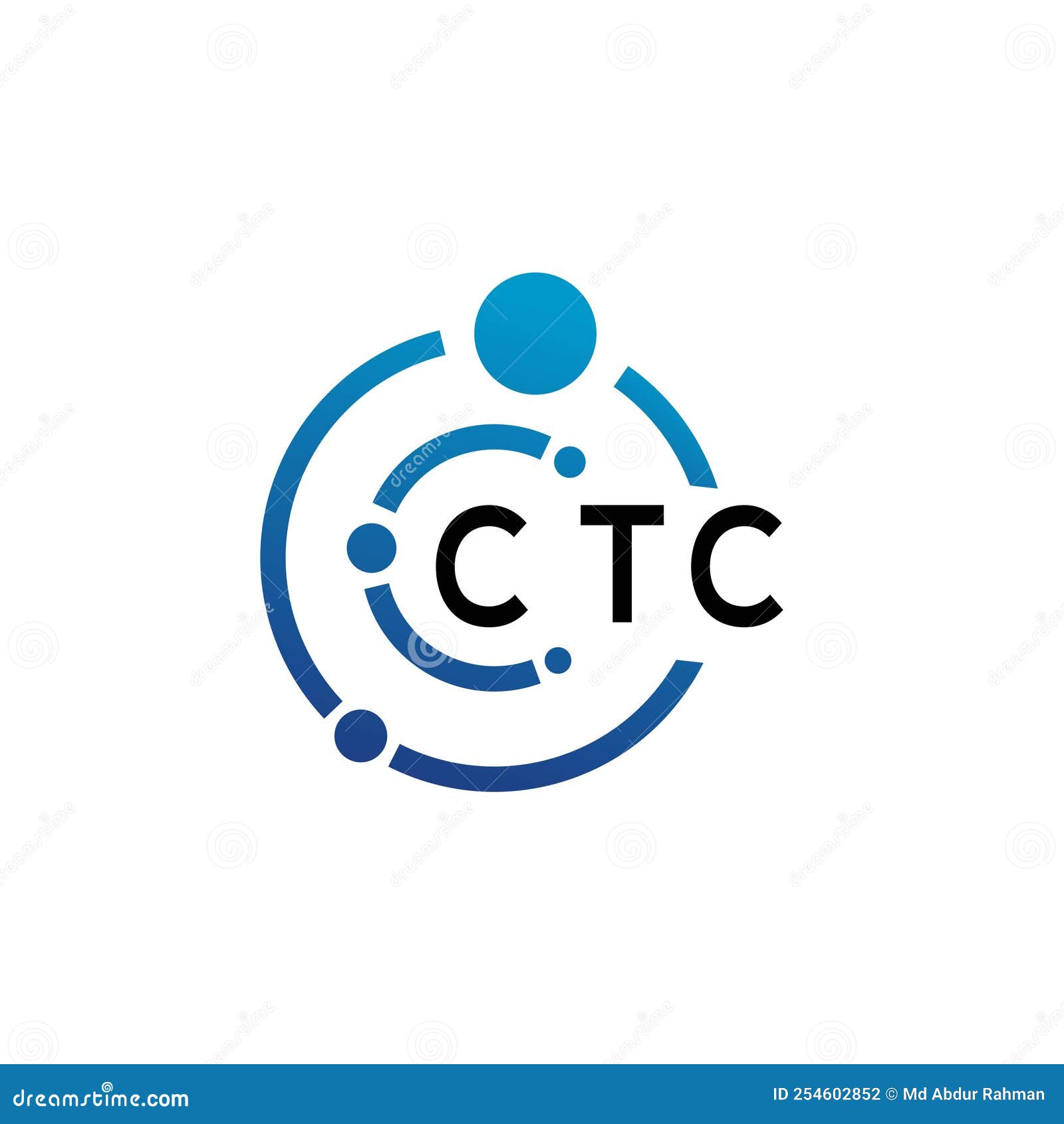 CTC Letter Logo Design on White Background. CTC Creative Initials ...