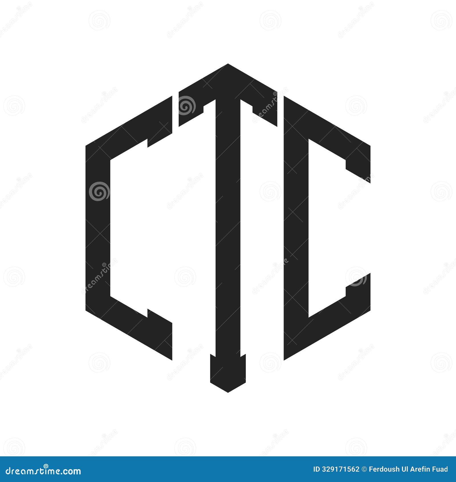 CTC Logo Design. Initial Letter CTC Monogram Logo Using Hexagon Shape ...