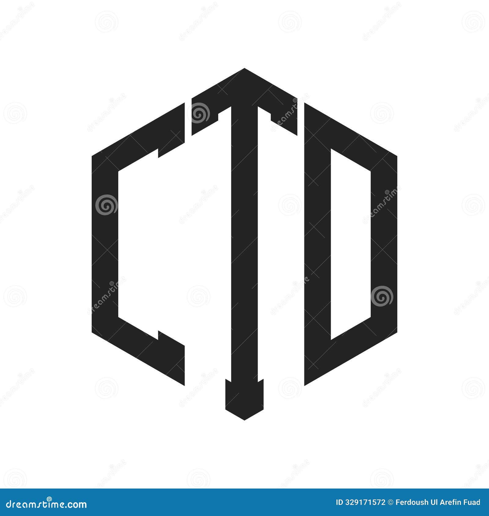 CTD Logo Design. Initial Letter CTD Monogram Logo Using Hexagon Shape ...