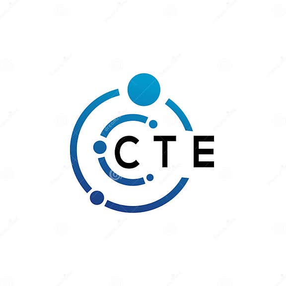 CTE Letter Logo Design on White Background. CTE Creative Initials ...
