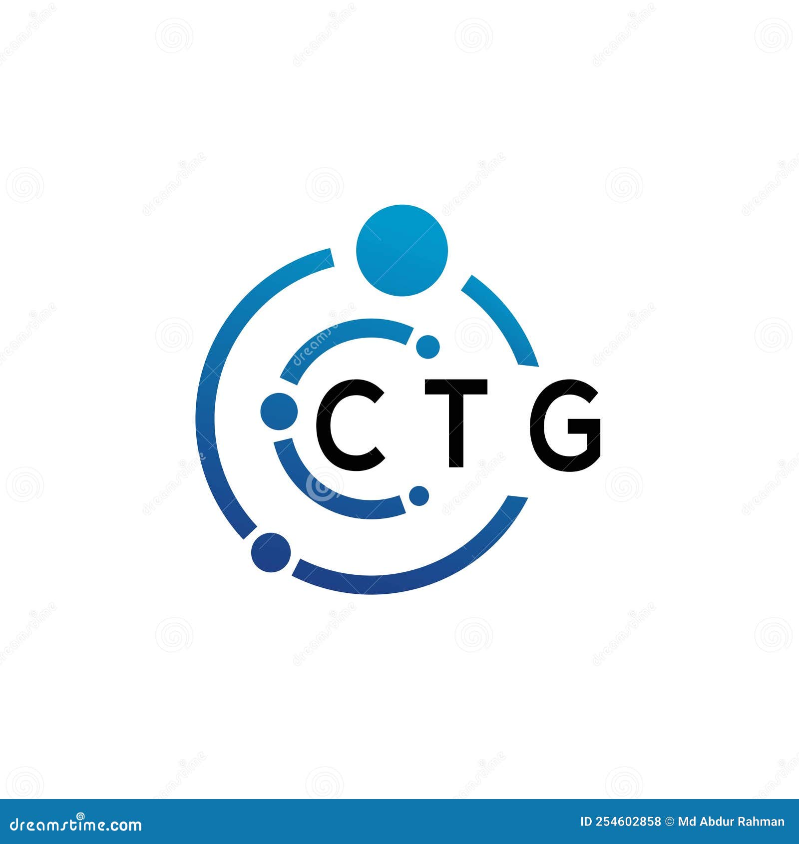 CTG Letter Logo Design On White Background. CTG Creative Initials ...