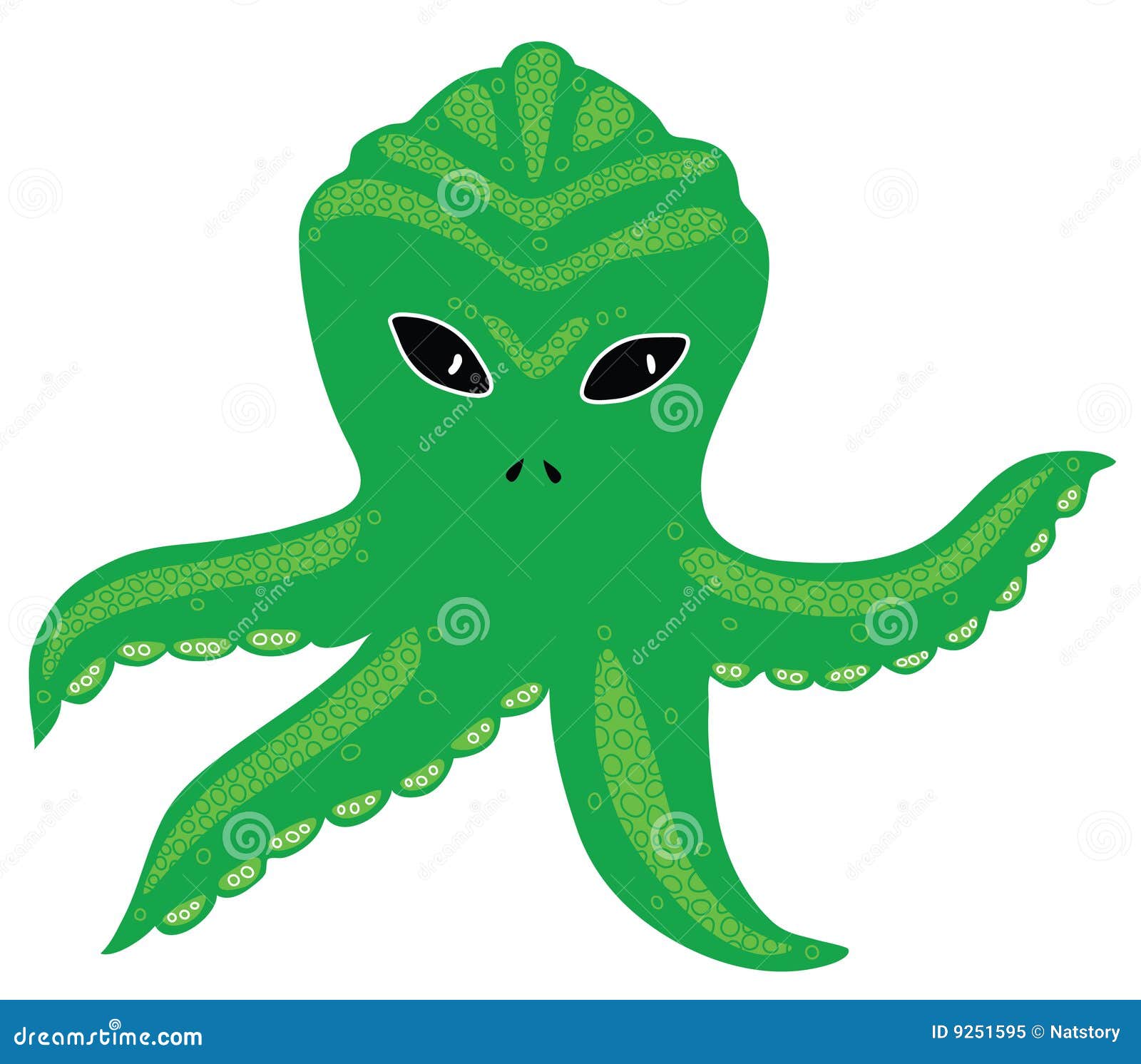 Green Cthulhu Mascot Esport Logo Design Vector Illustration ...