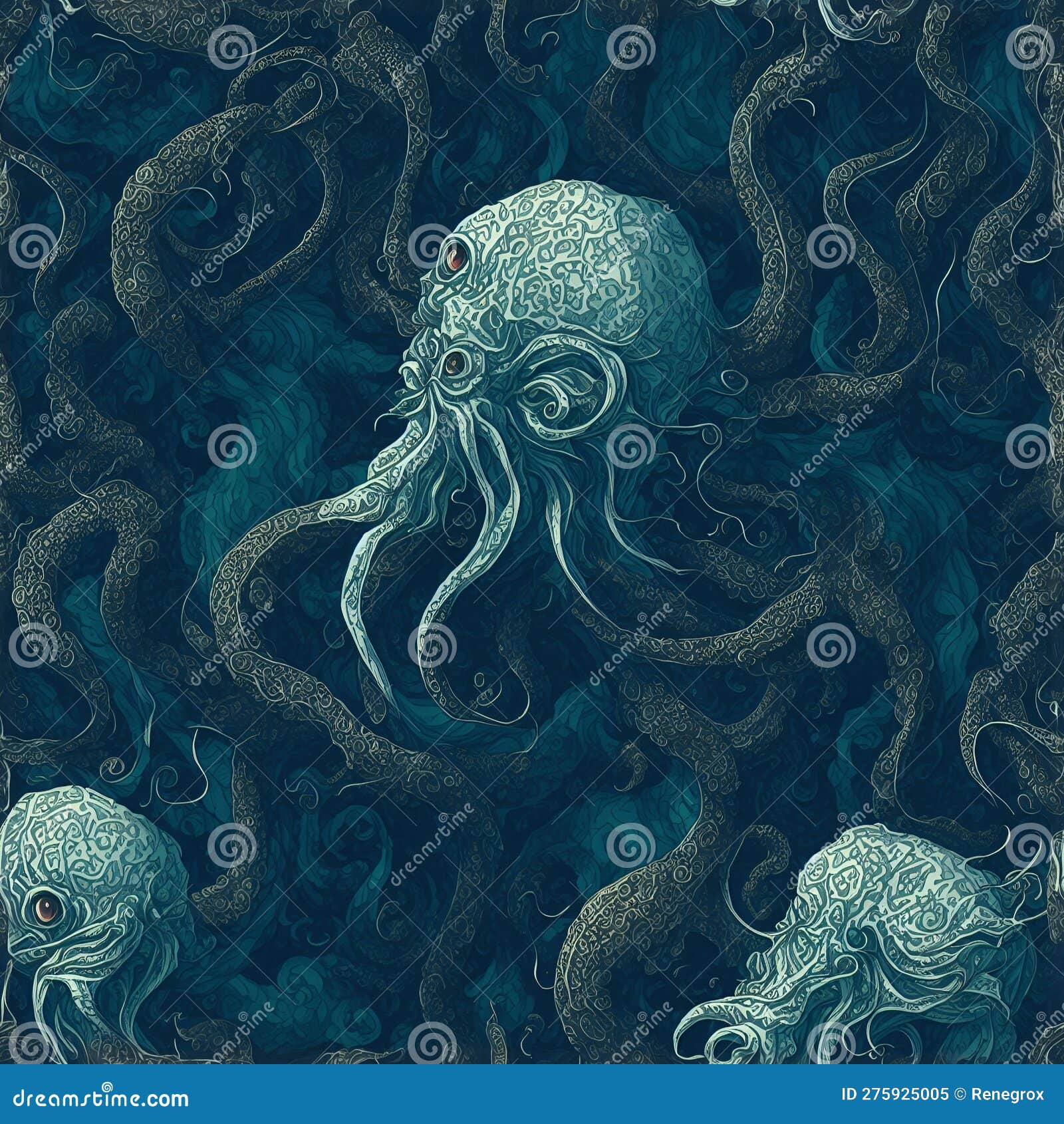 Cthulhu Pattern Fear Stock Illustrations – 7 Cthulhu Pattern Fear Stock ...