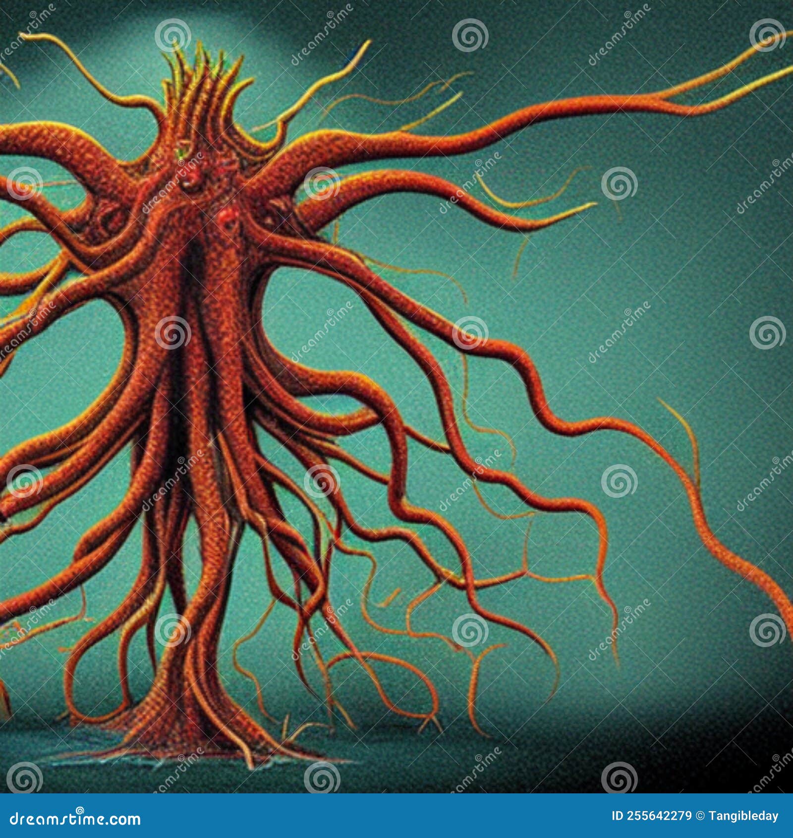 Octopus Tree Drawing