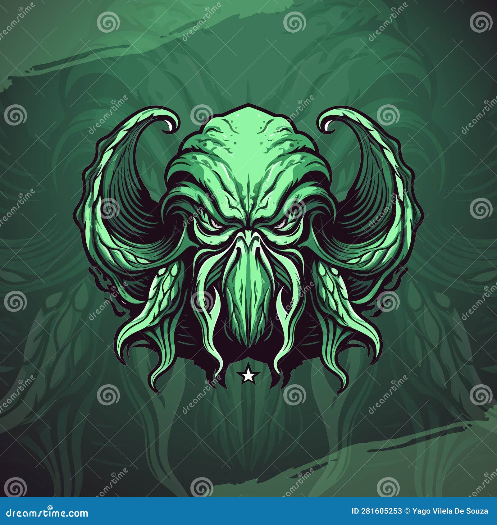 Cthulhu Mascot Logo: Modern Illustration for Esport and Sports Teams ...