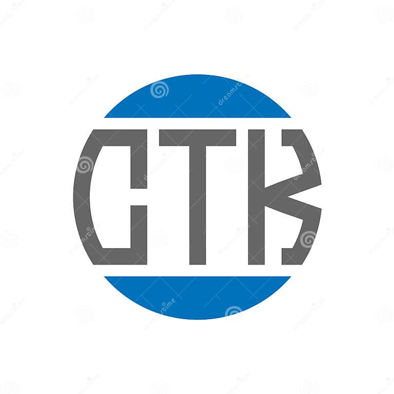 CTK Letter Logo Design on White Background. CTK Creative Initials ...