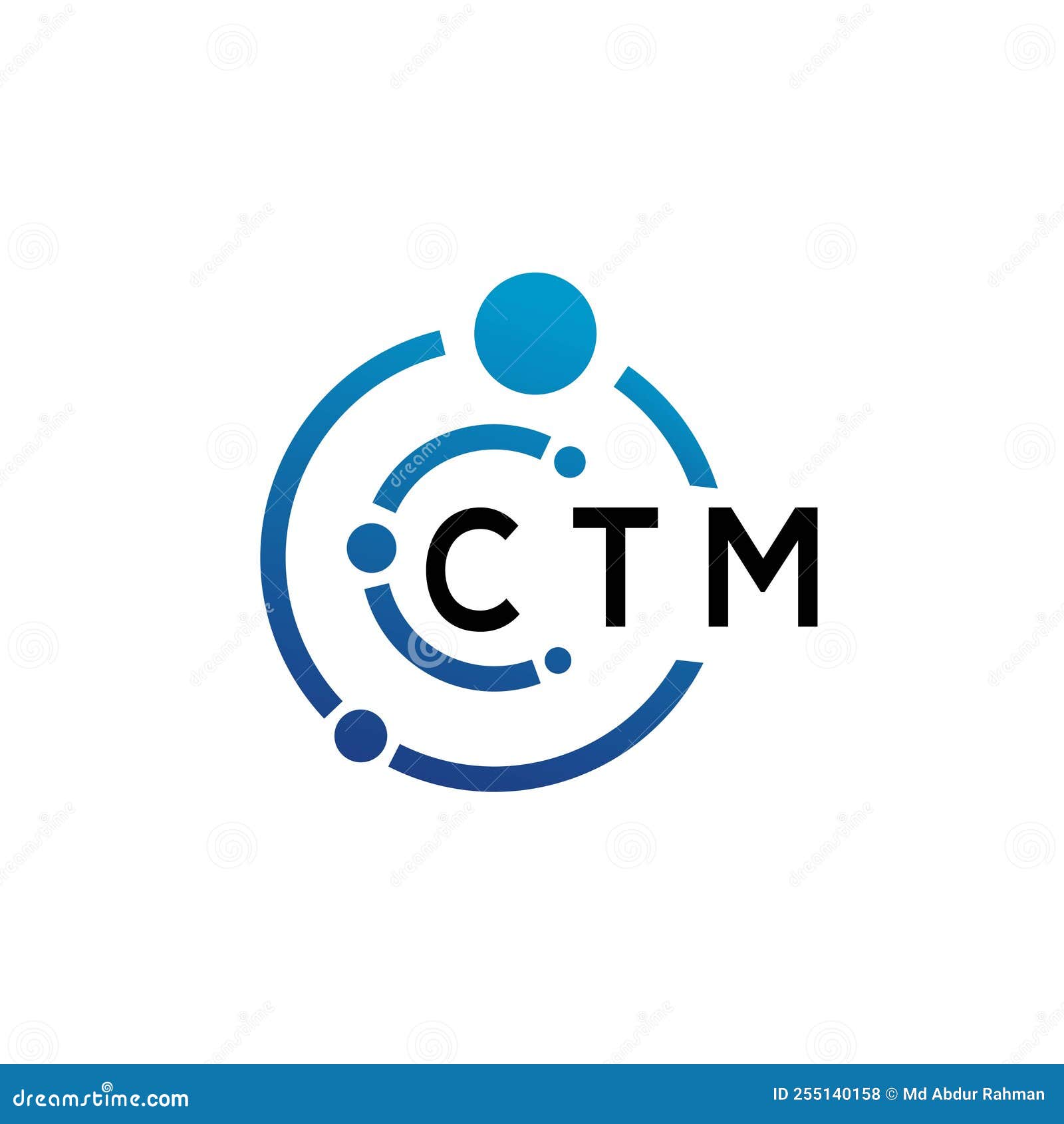 CTM Letter Logo Design on White Background. CTM Creative Initials ...