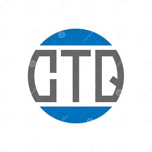 CTQ Letter Logo Design on White Background. CTQ Creative Initials ...