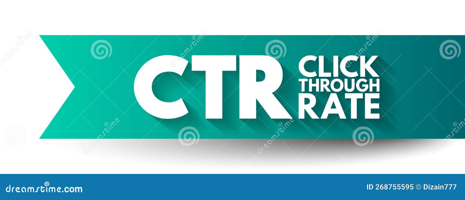 CTR Click-through Rate - Ratio of Users Who Click on a Specific Link To ...
