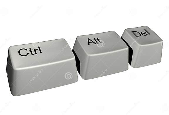 Ctrl-alt-del stock illustration. Illustration of ctrl - 13645689