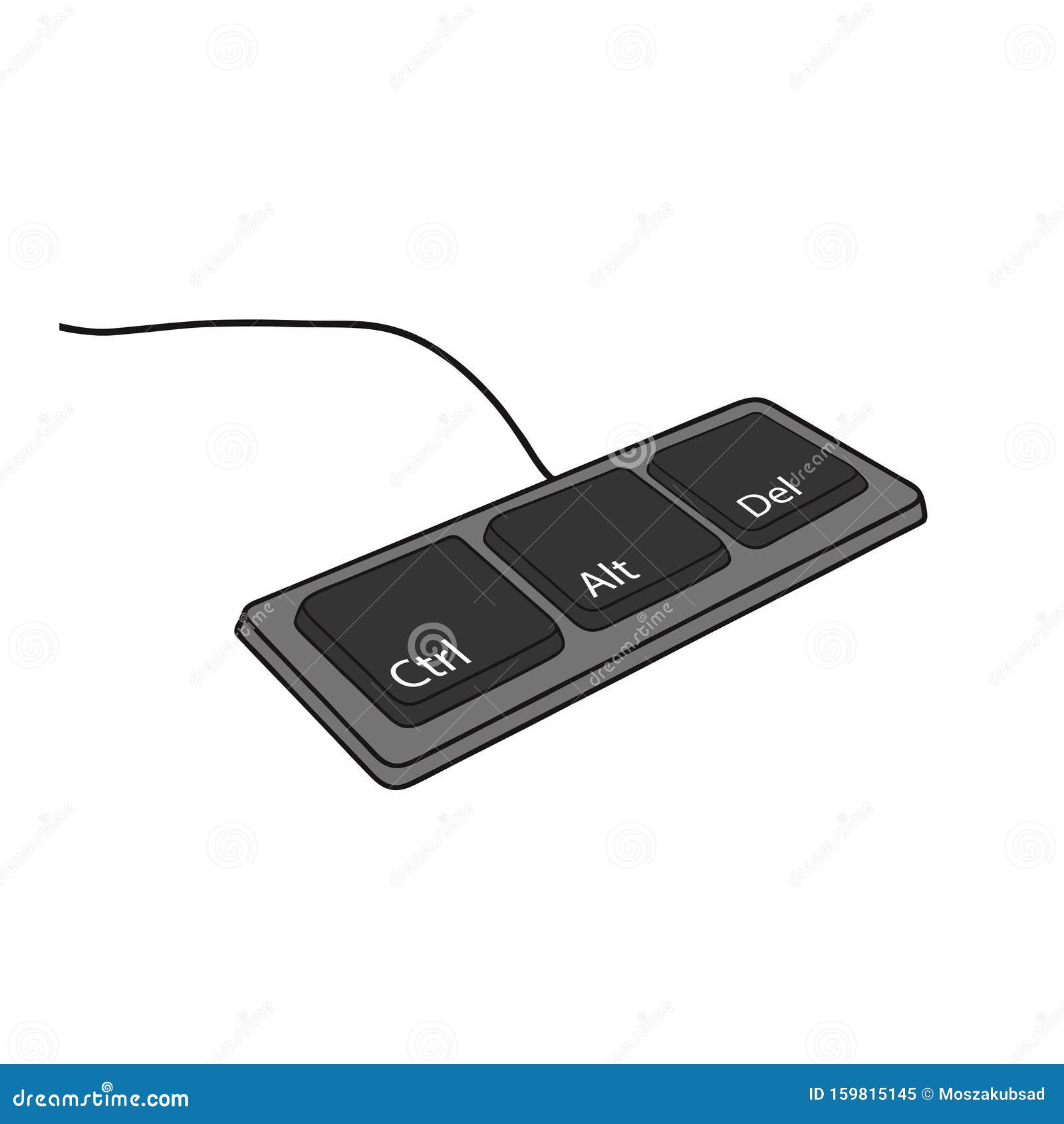 Ctrl Alt Delete To Task Manager Stock Illustration - Illustration of ...