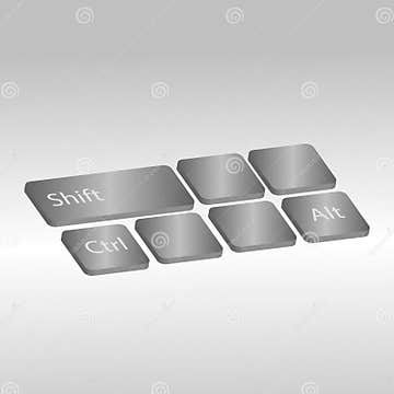 Ctrl alt shift stock vector. Illustration of button - 102018311