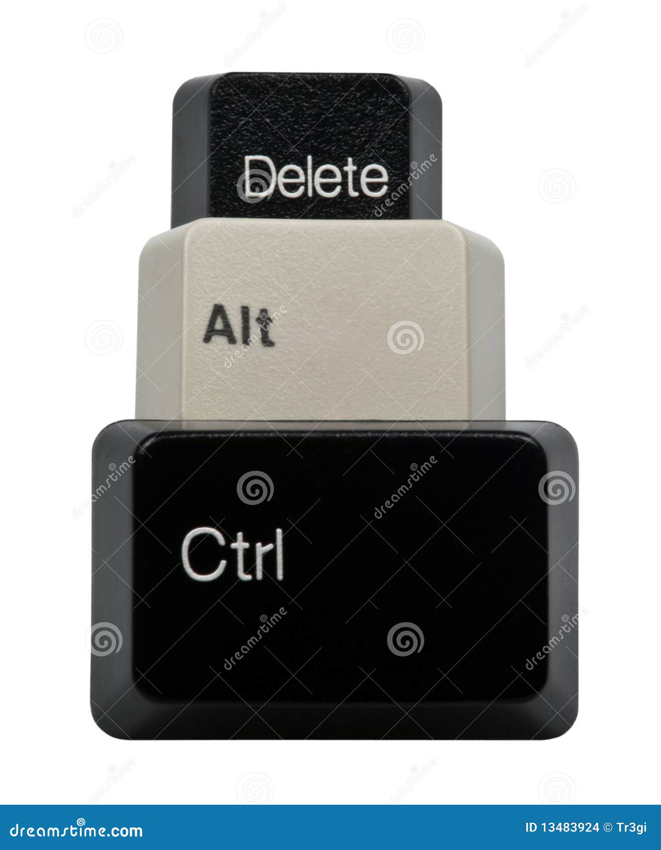 Ctrl Blanco Y Negro, Alt, Del Keys Foto de archivo - Imagen de concepto ...