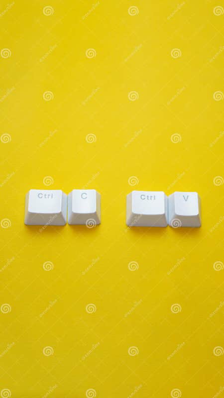 Ctrl C, Ctrl V Keyboard Buttons, Copy and Paste Key Shortcut Isolated ...