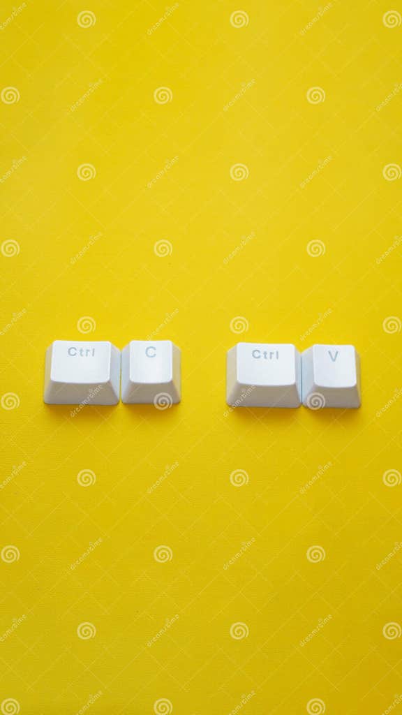 Ctrl C, Ctrl V Keyboard Buttons, Copy and Paste Key Shortcut Isolated ...