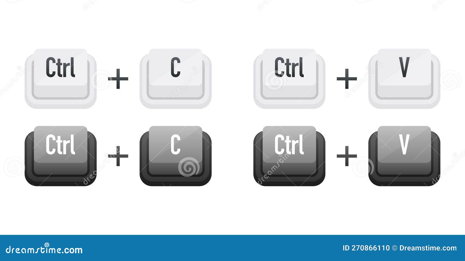 Ctrl C and Ctrl V Keyboard Keys. Shortcut Keys Stock Vector ... Ctrl C and Ctrl V Keyboard Keys. Shortcut Keys Stock Vector ...