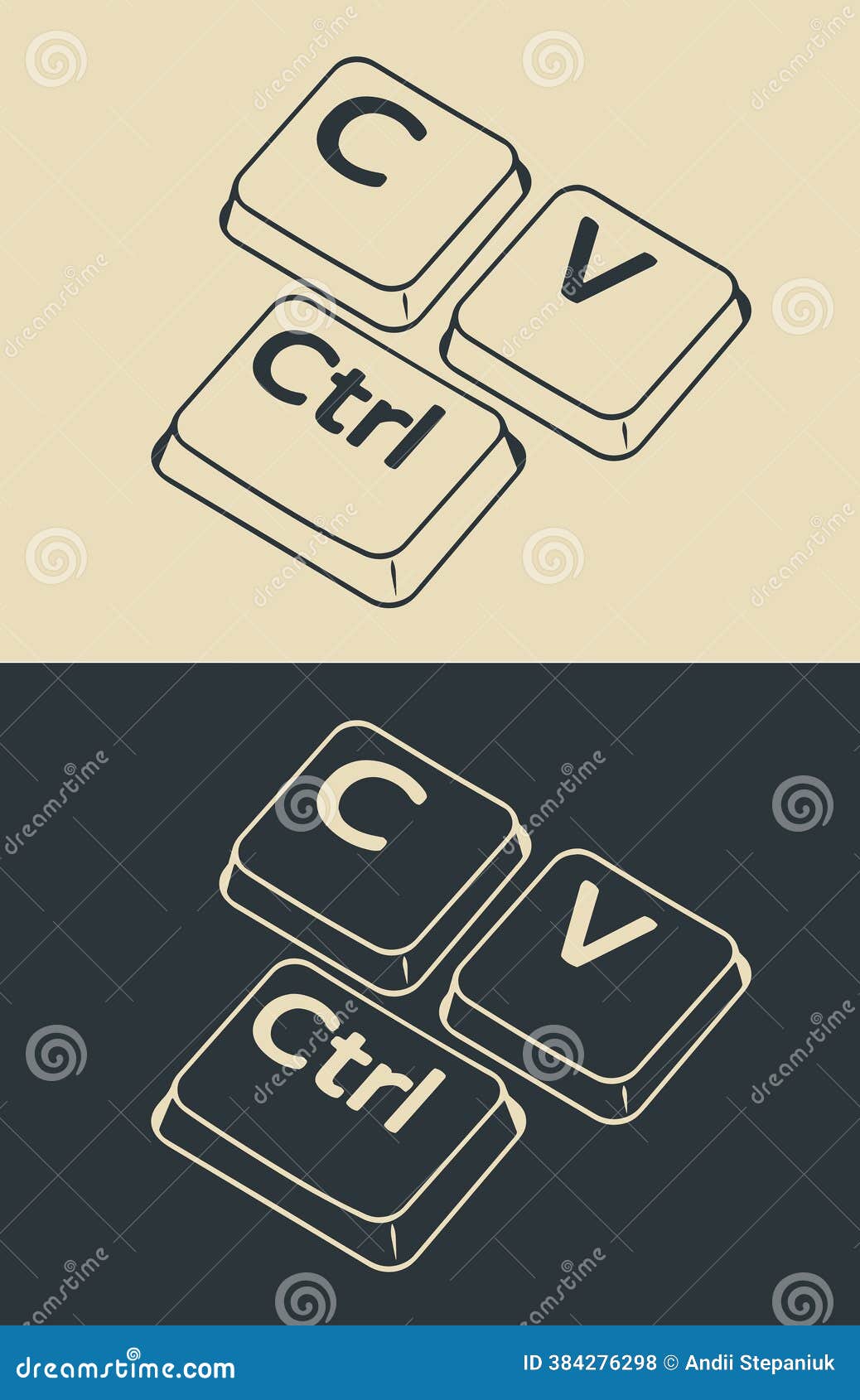 Ctrl C, Ctrl V Keys On The Keyboard, Copy And Paste The Key Combination. Insert A Keyboard ...