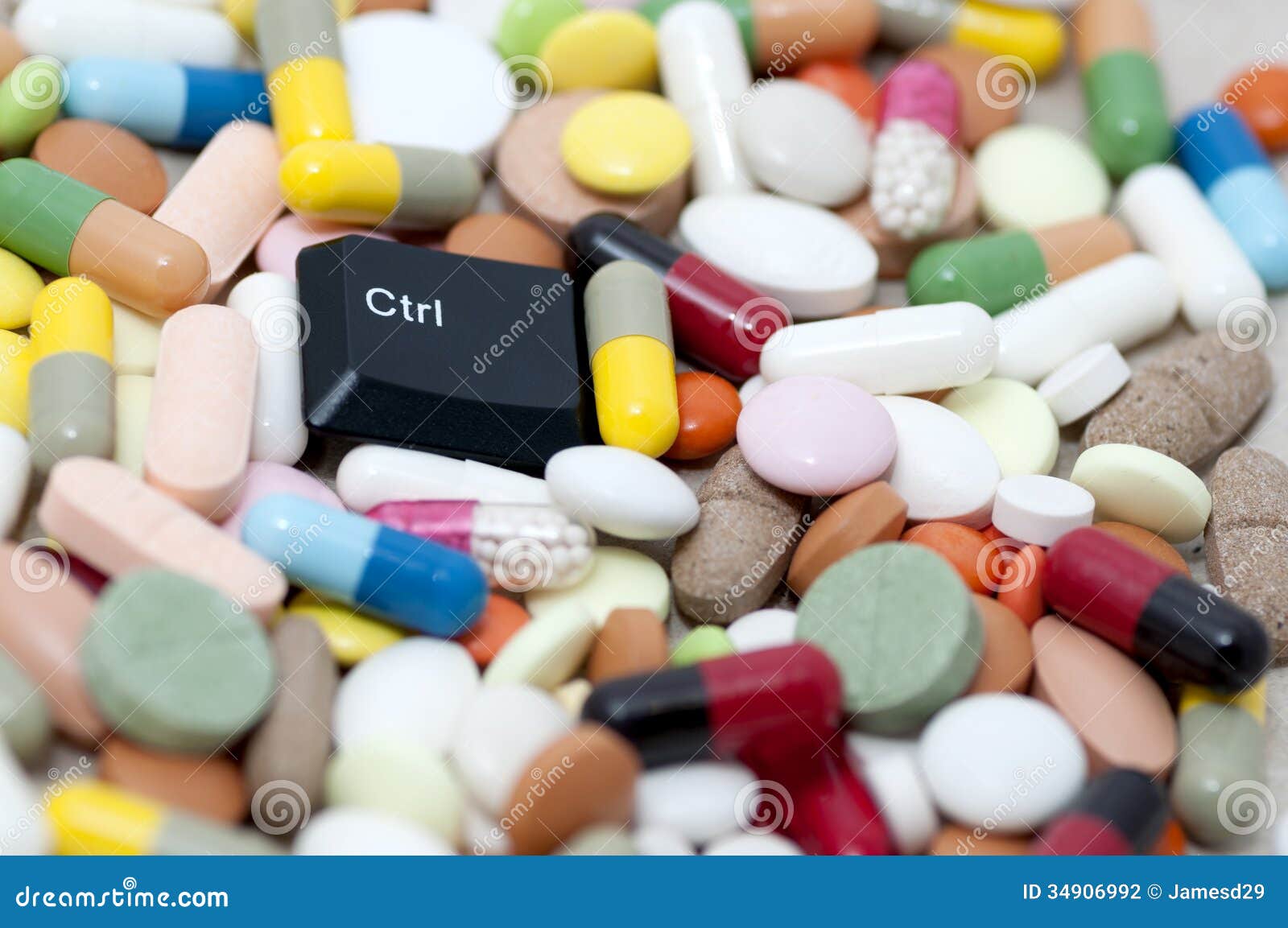 Ctrl (control) Key among Drugs (Control Drugs) Stock Photo - Image of ...