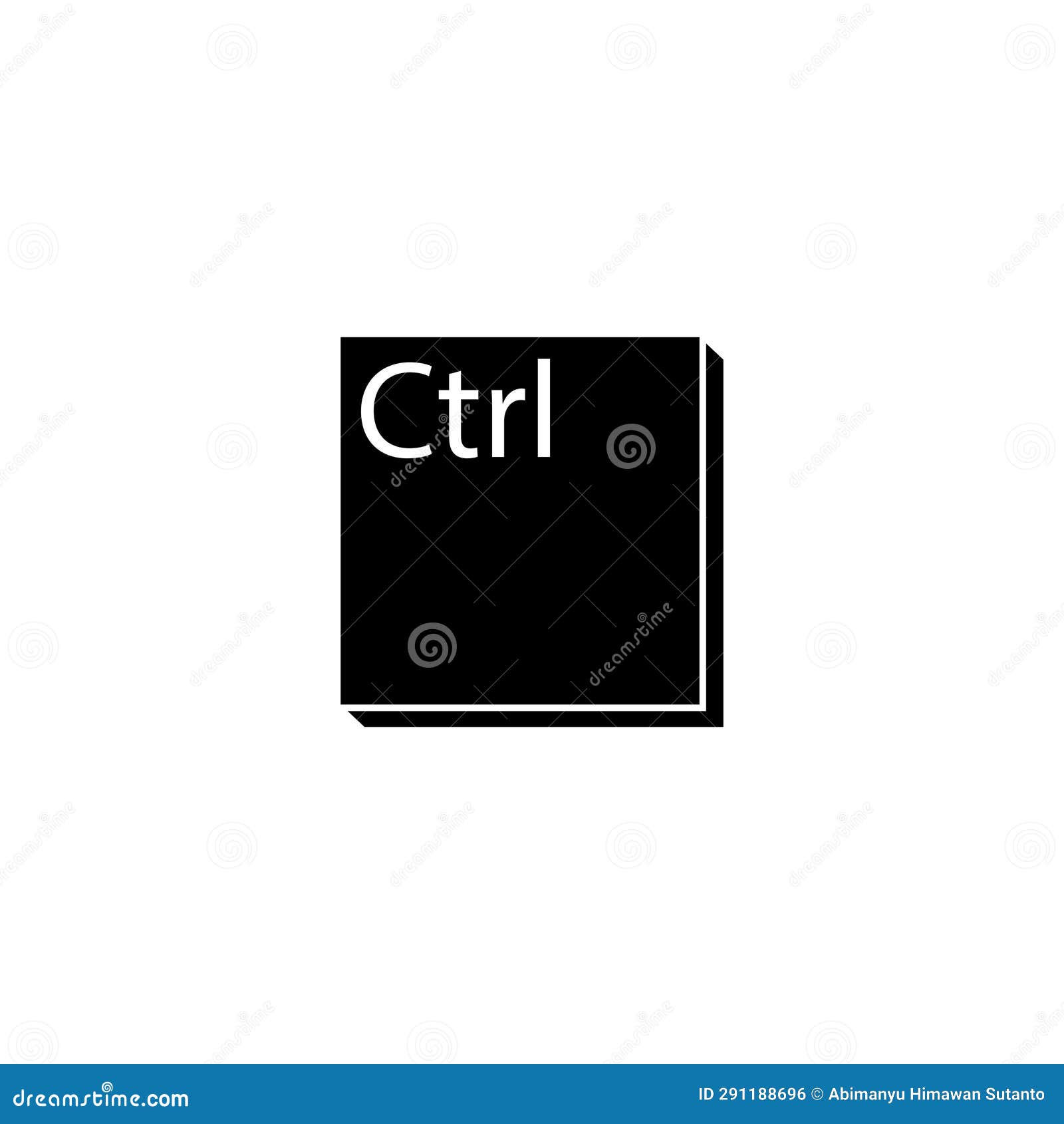 Ctrl key icon vector stock vector. Illustration of ctrl - 291188696