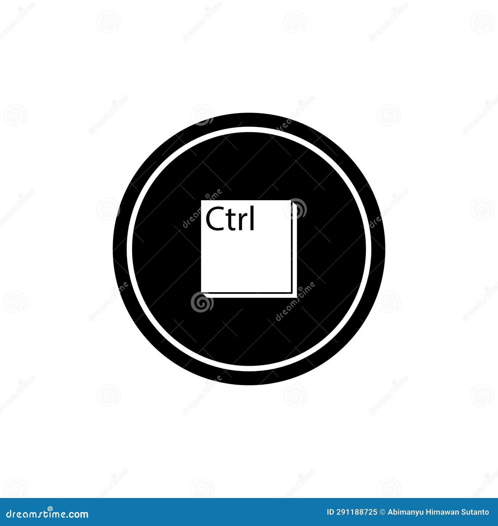 Ctrl key icon vector stock vector. Illustration of icon - 291188725
