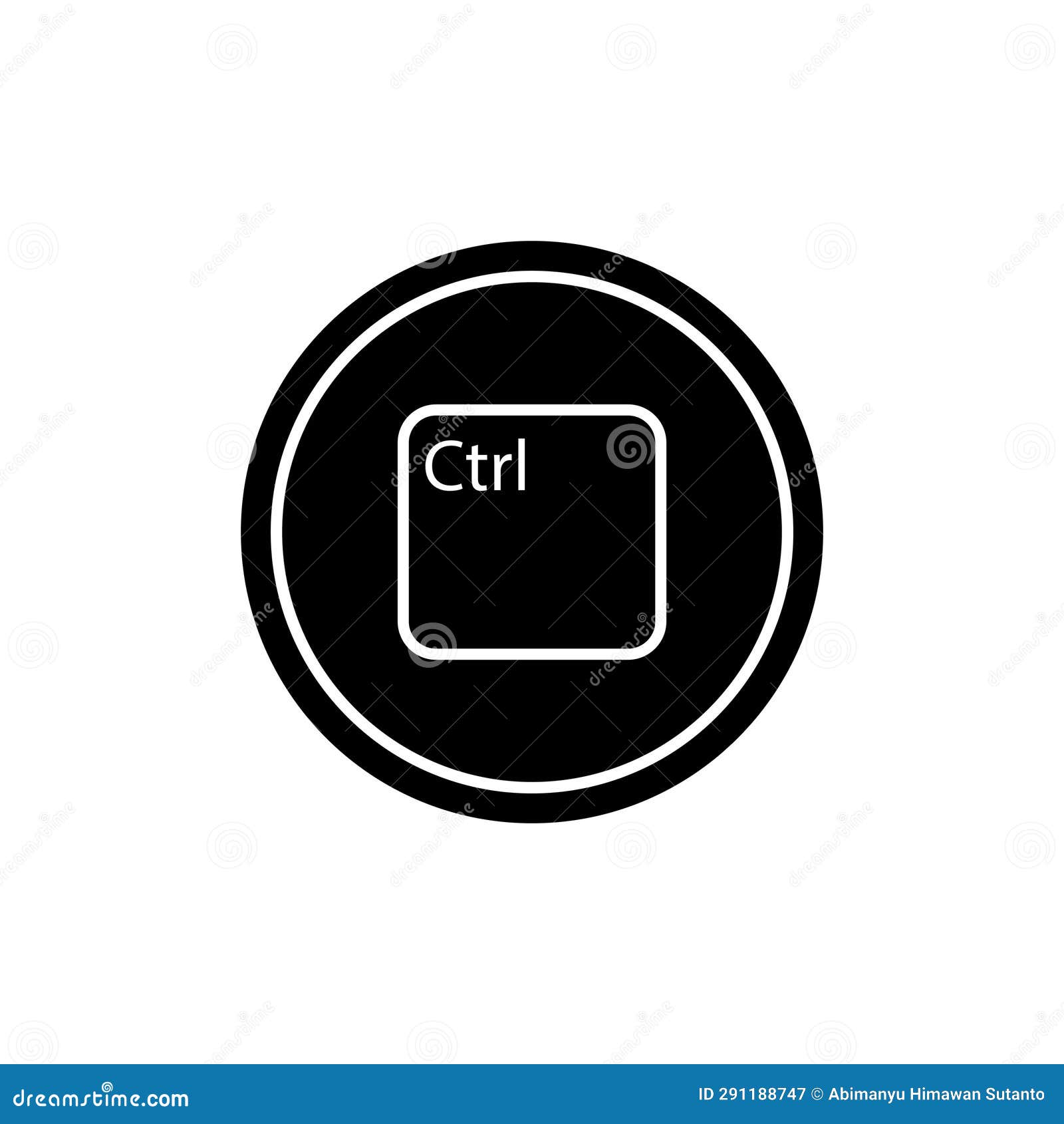 Ctrl key icon vector stock vector. Illustration of device - 291188747