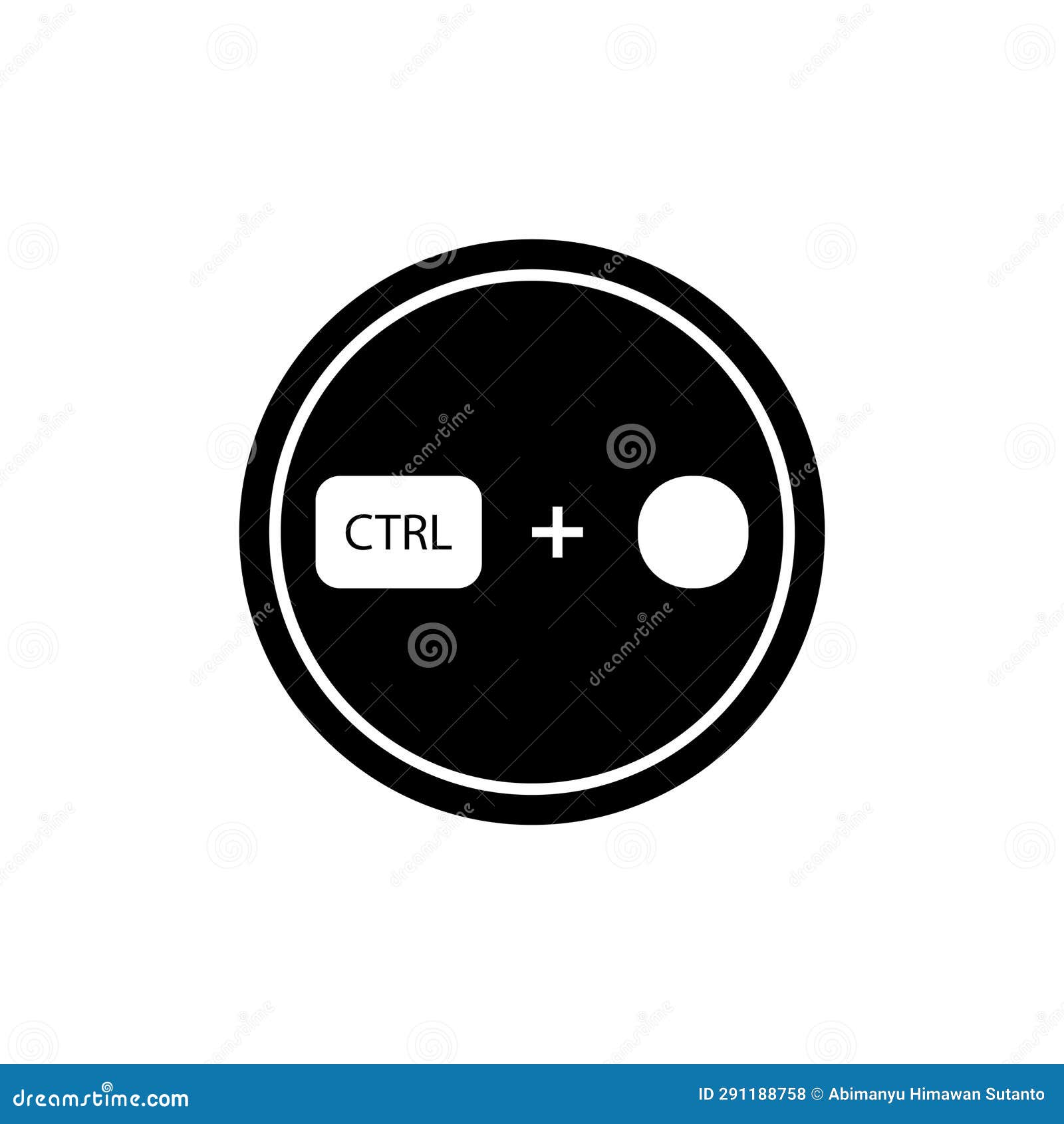 Ctrl key icon vector stock illustration. Illustration of ctrl - 291188758