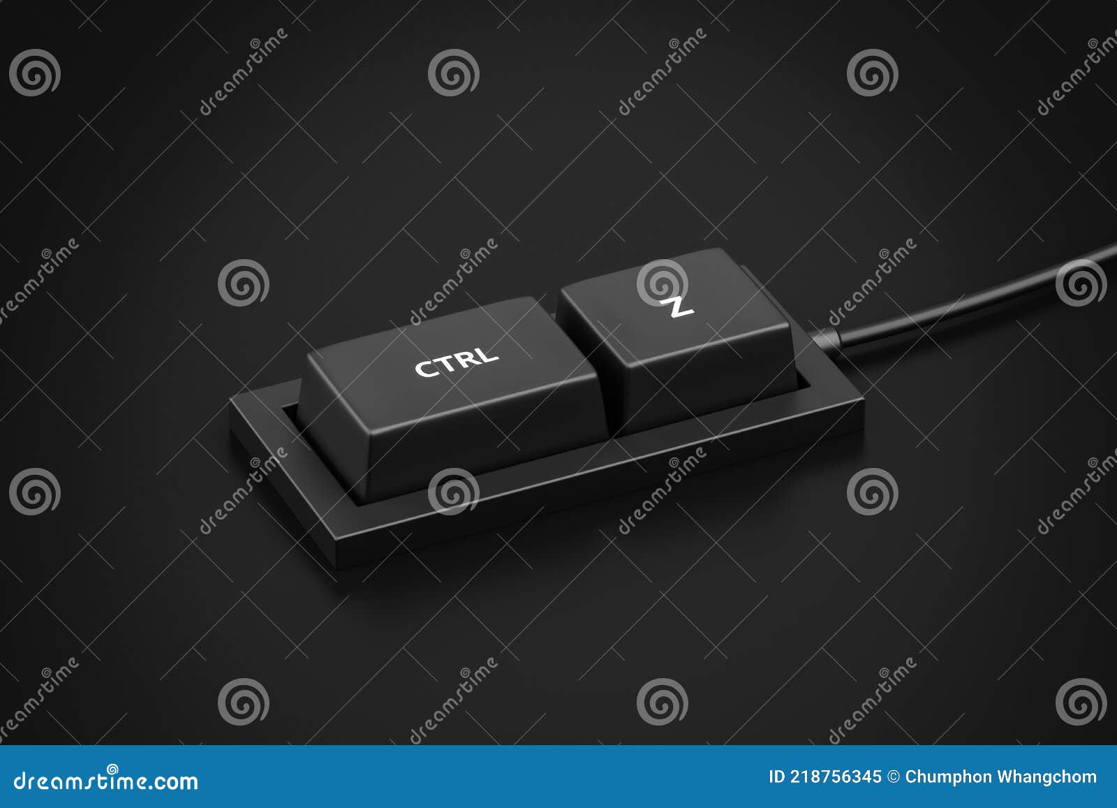 Ctrl Z Shortcut Button And Undo Or Backward Keyboard Concept Of Control
