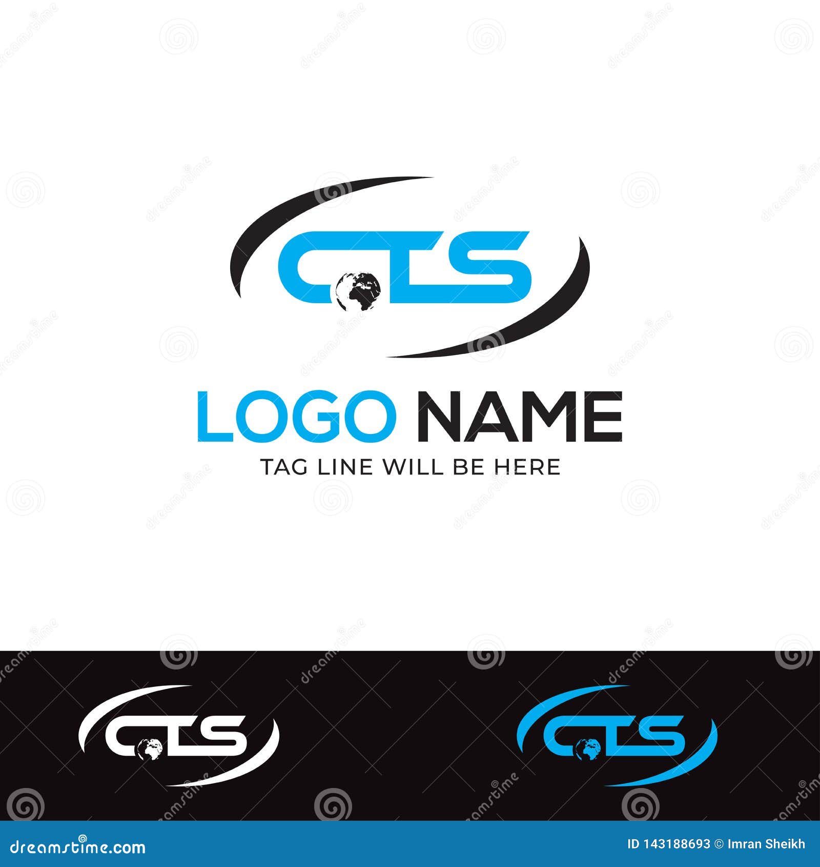 CTS Letter Logo Design Template Stock Illustration - Illustration of ...
